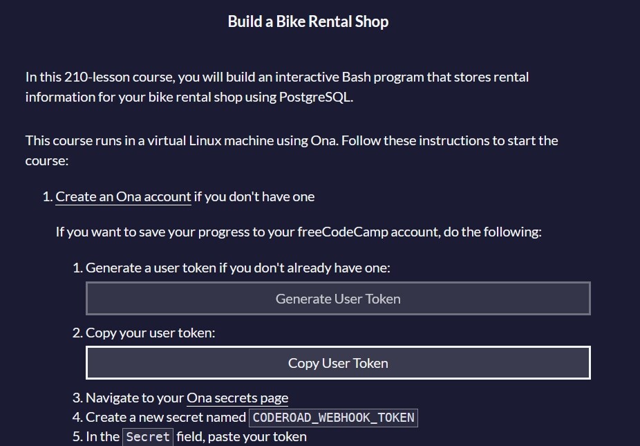 Learn Bash and SQL by Building a Bike Rental Shop - Build a Bike Rental Shop - Backend ...
