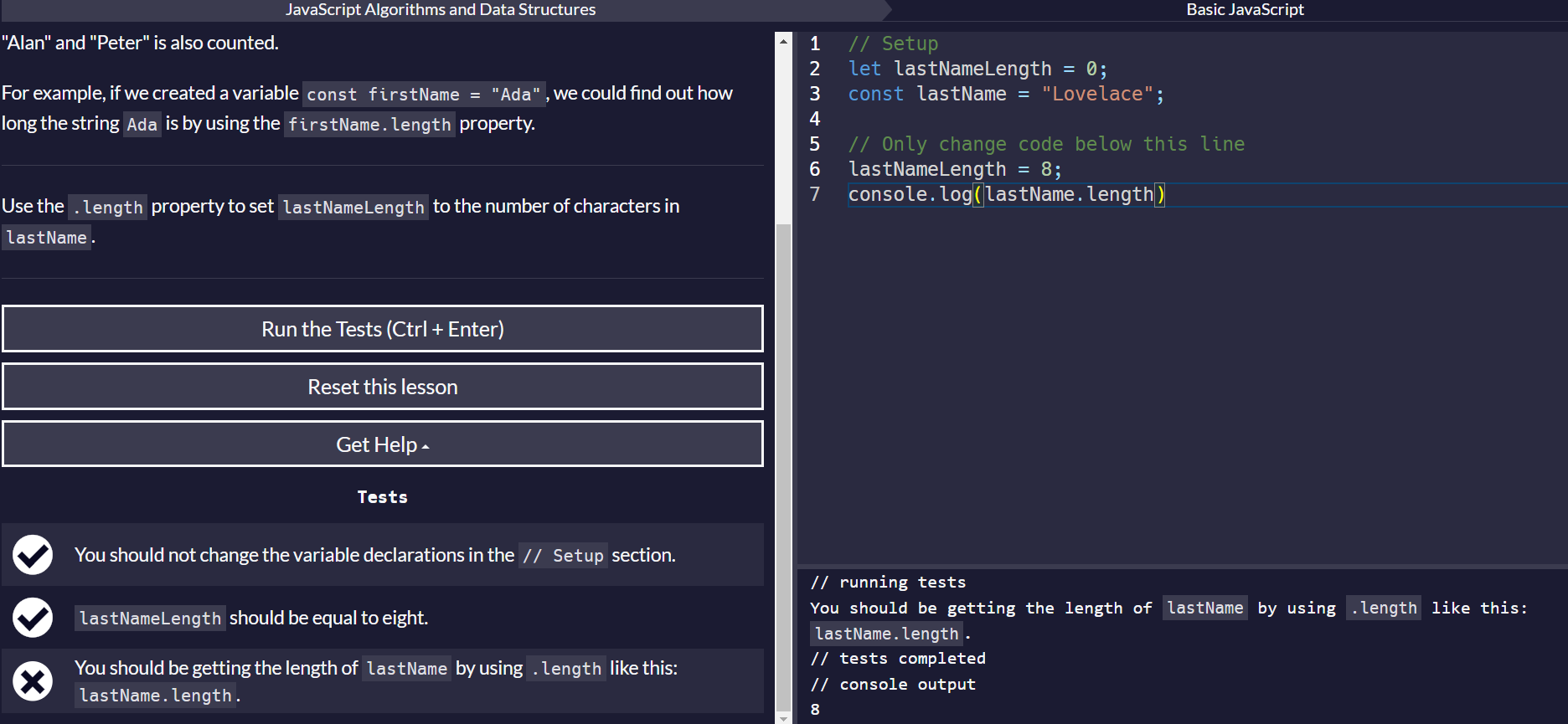 Basic JavaScript Find The Length Of A String JavaScript The