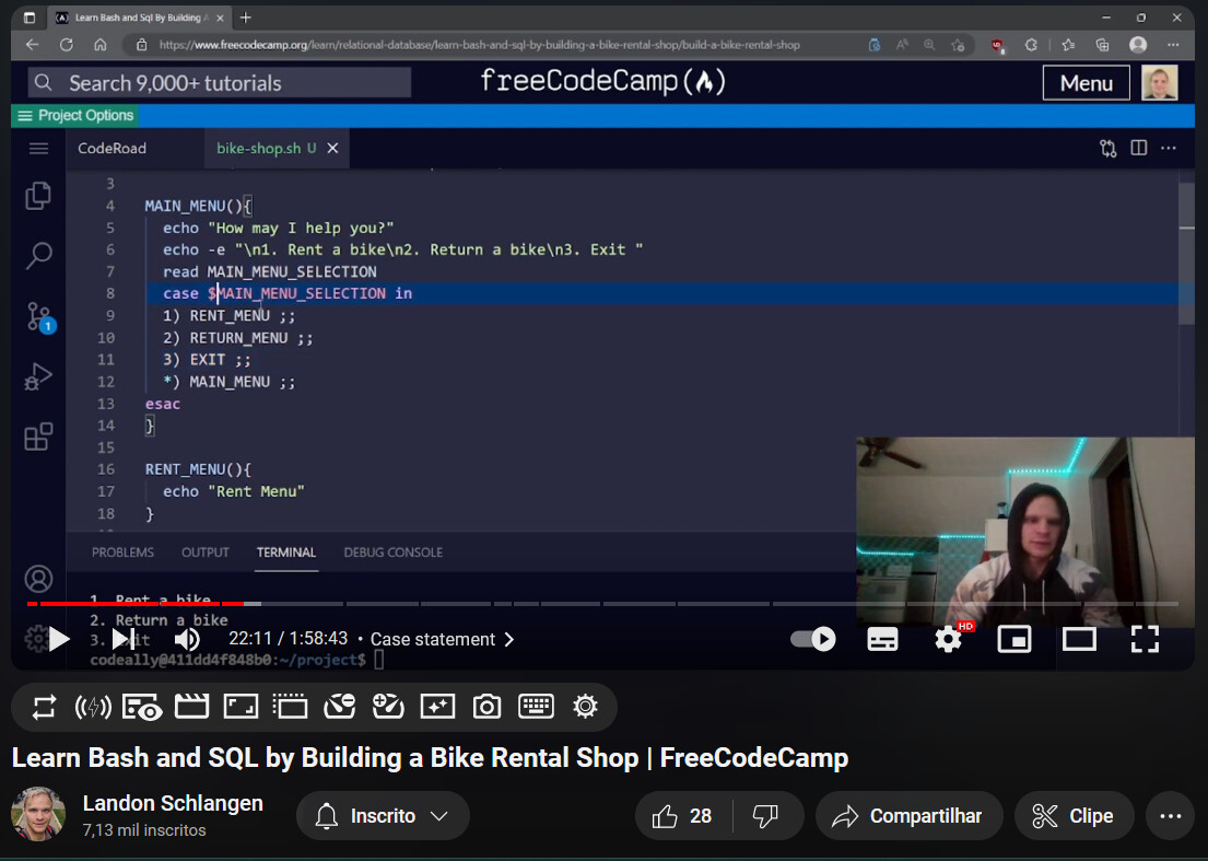 Learn Bash And Sql By Building A Bike Rental Shop Backend Development The Freecodecamp Forum 