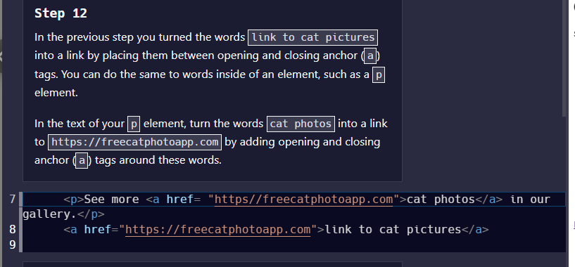 Building cat photo step 12 - HTML-CSS - The freeCodeCamp Forum
