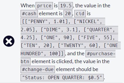 Build A Cash Register Project - JavaScript - The freeCodeCamp Forum