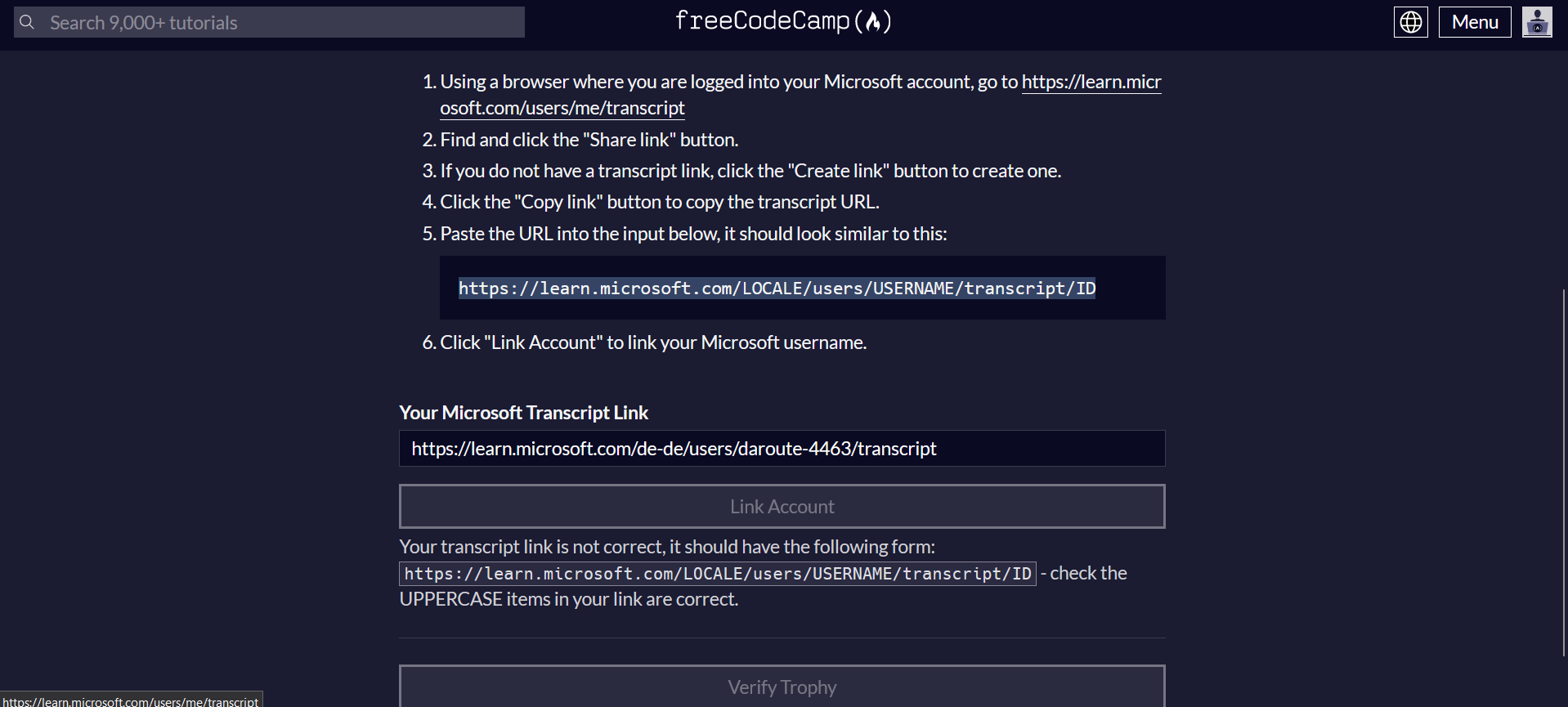 Write Your First Code Using C# - Trophy - Write Your First Code Using C# - C# - The freeCodeCamp ...