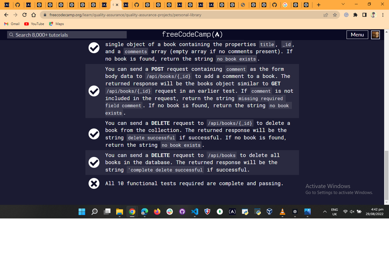 Quality Assurance Projects - Personal Library - JavaScript - The freeCodeCamp Forum