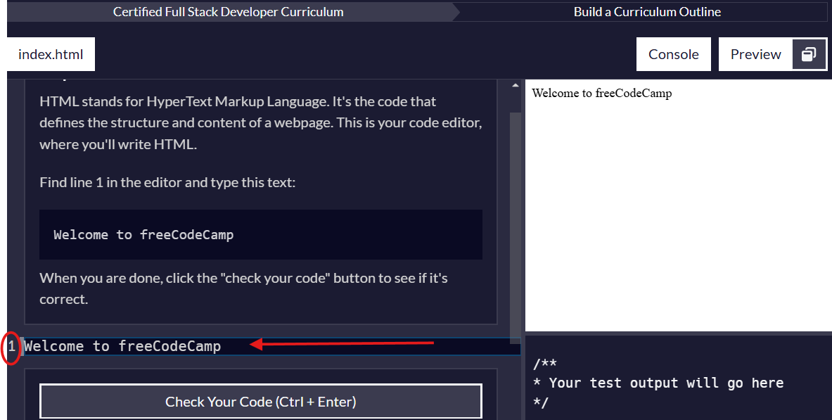 Help with first task - freeCodeCamp Support - The freeCodeCamp Forum