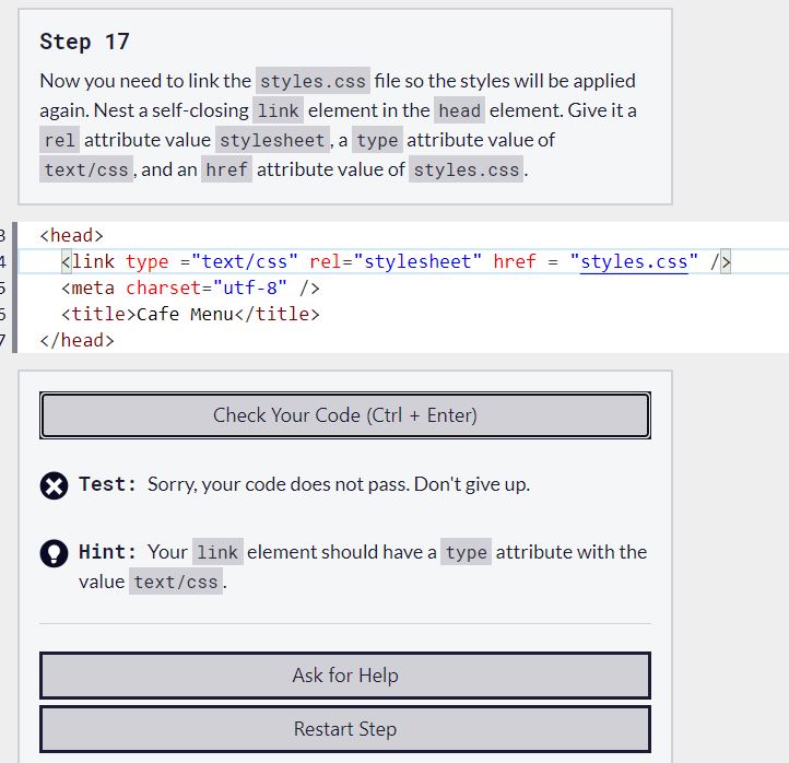 Type Attribute Inside Link Element Should Have Text css Value But Does 