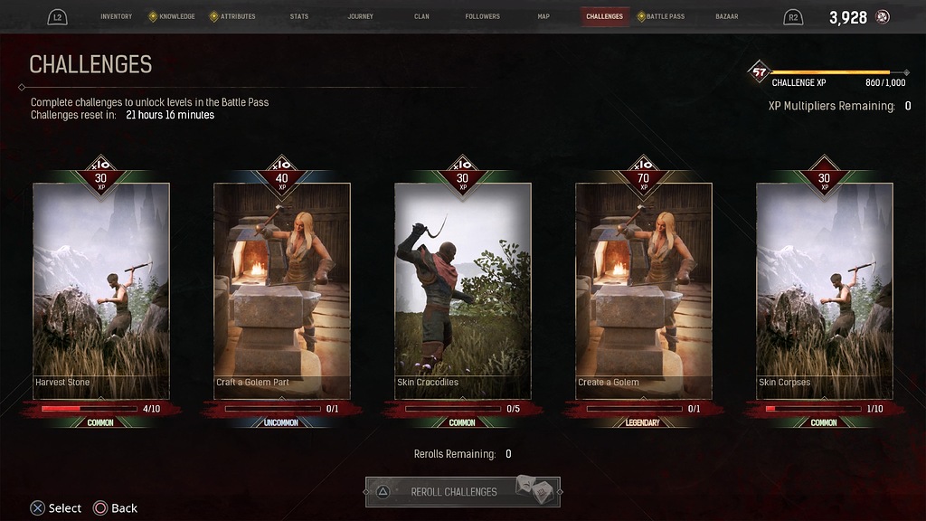 Craft Golem challenge is giving the wrong XP amount - PlayStation Bug Reports - Funcom Forums