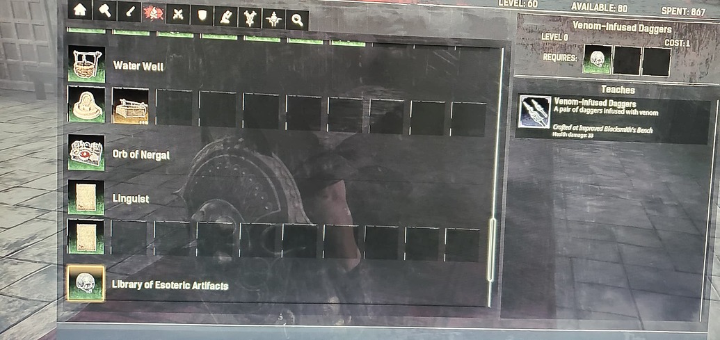 Knowledge Tab Visual Bug - PlayStation Bug Reports - Funcom Forums