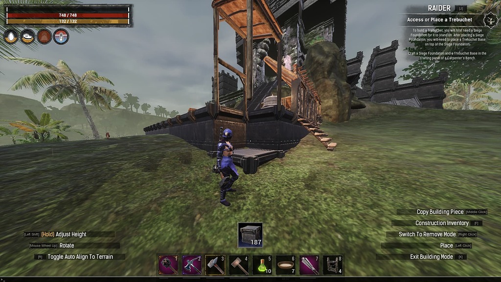 BETA - Cannot place a foundation under an awning - Public Beta Client - Funcom Forums