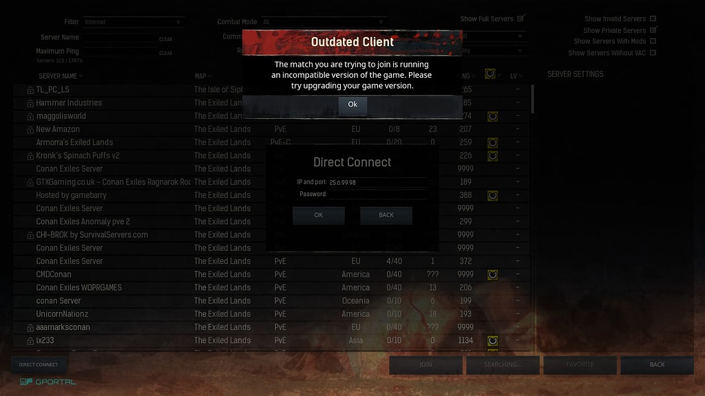 Create server / Incompatible version of the game - PC Discussion - Funcom Forums