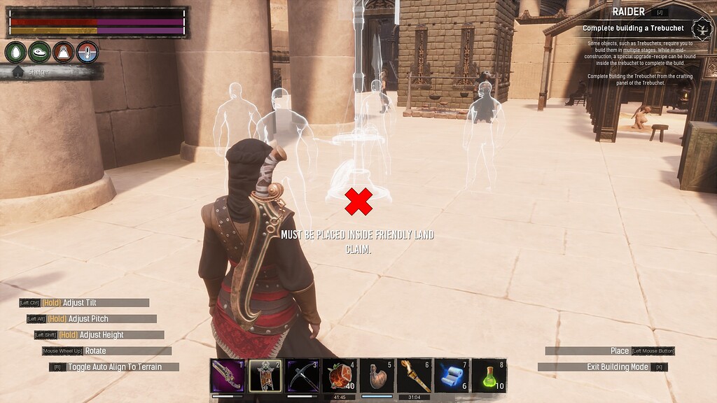 Mercenary banner cannot be placed - PC Bug Reports - Funcom Forums