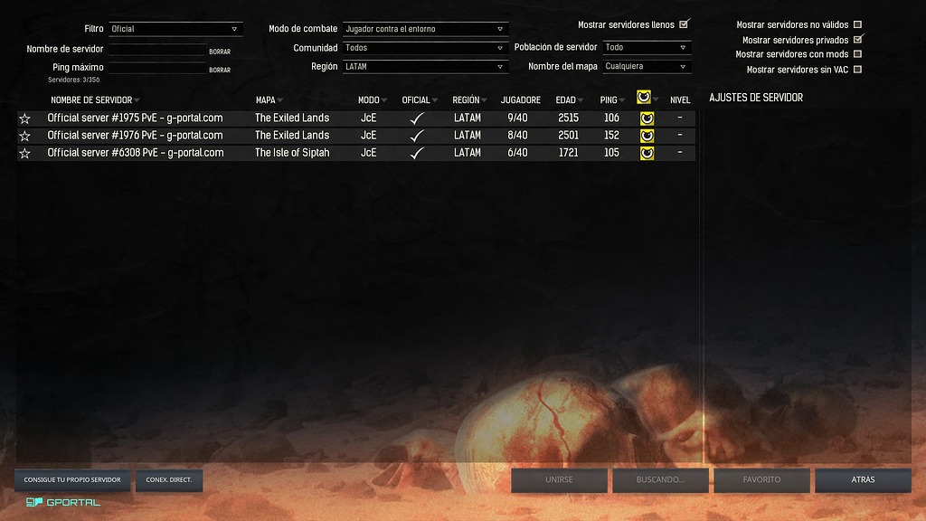 Official server #6307 PvE 92.38.151.81:28200 - PC Discussion - Funcom Forums