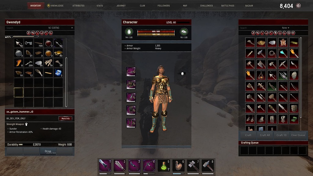 DEV objects in the inventory - PC Bug Reports - Funcom Forums