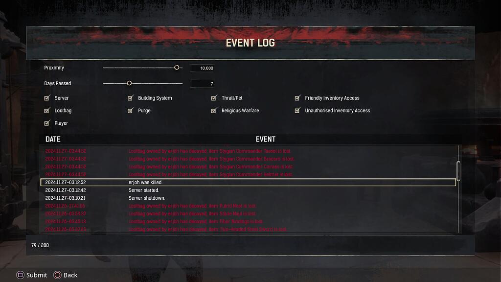 Character death at server restart - PlayStation Bug Reports - Funcom Forums Character death at server restart - PlayStation Bug Reports - Funcom Forums