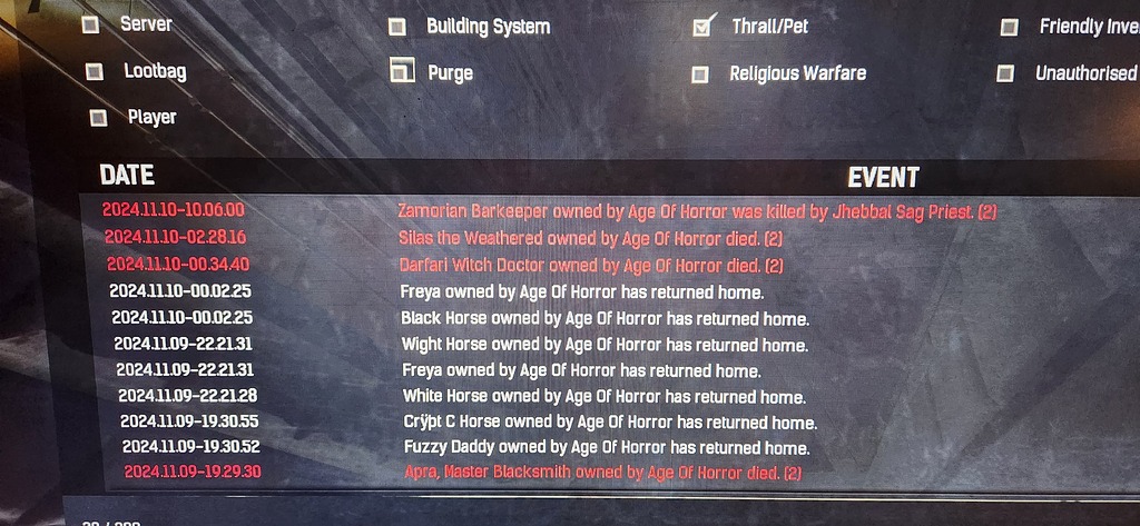 Crafter thralls just "died" - PlayStation Discussion - Funcom Forums