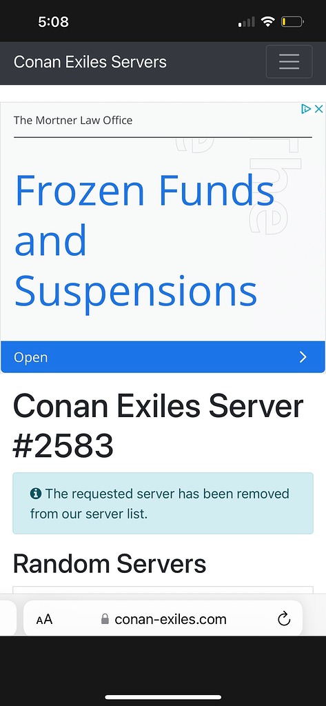 Server removed from list? - Xbox Servers & Clans - Funcom Forums