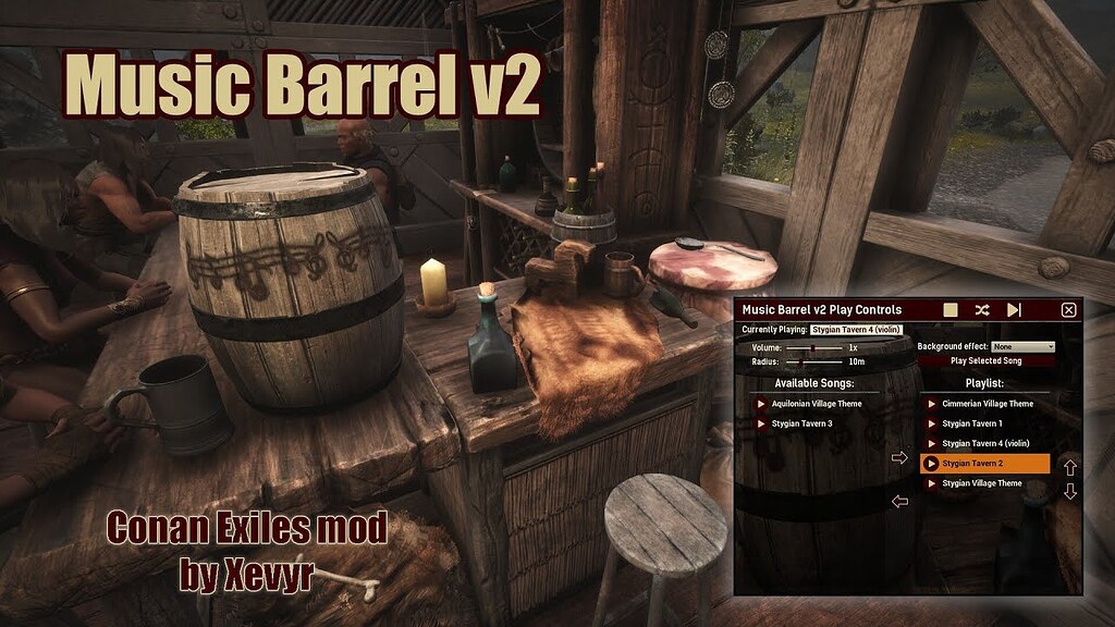 Music Barrel v2 released :) Basically a jukebox (mod) - Creative Corner - Funcom Forums