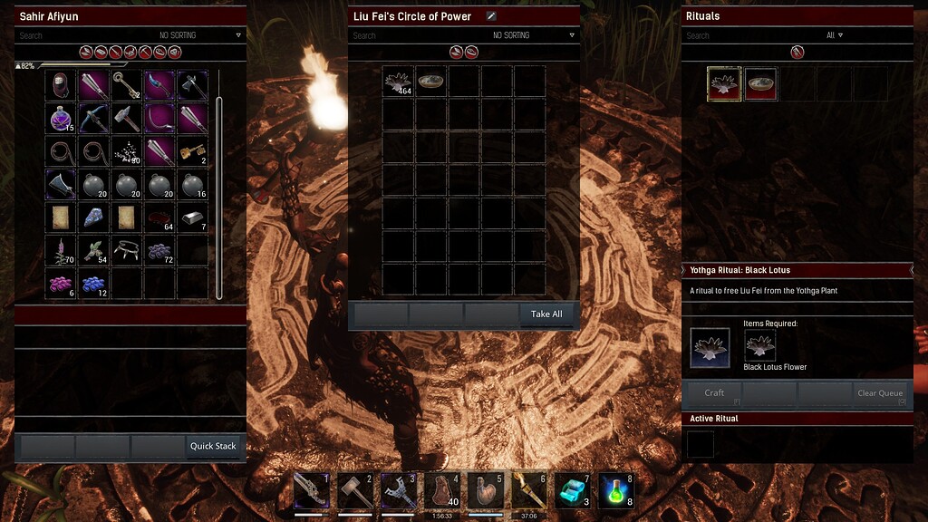 Liu Fei's ritual cannot be performed, buttons grayed out - PC Bug Reports - Funcom Forums