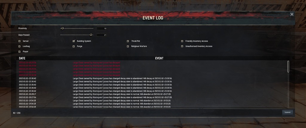 Chest decay counter bug/Global decay counter on Official Online PVE-C - PC Bug Reports - Funcom ...