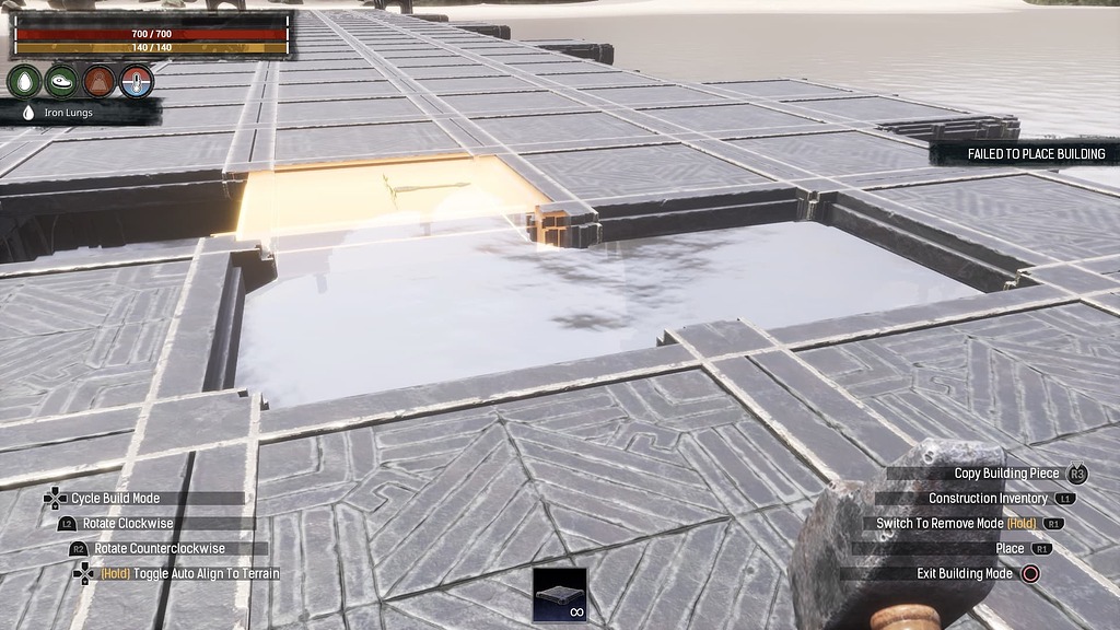 Failed to place building even with stability - PlayStation Bug Reports - Funcom Forums