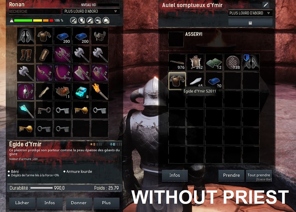 Priest Thralls wrong bonusses when crafting at altar - PC Bug Reports - Funcom Forums