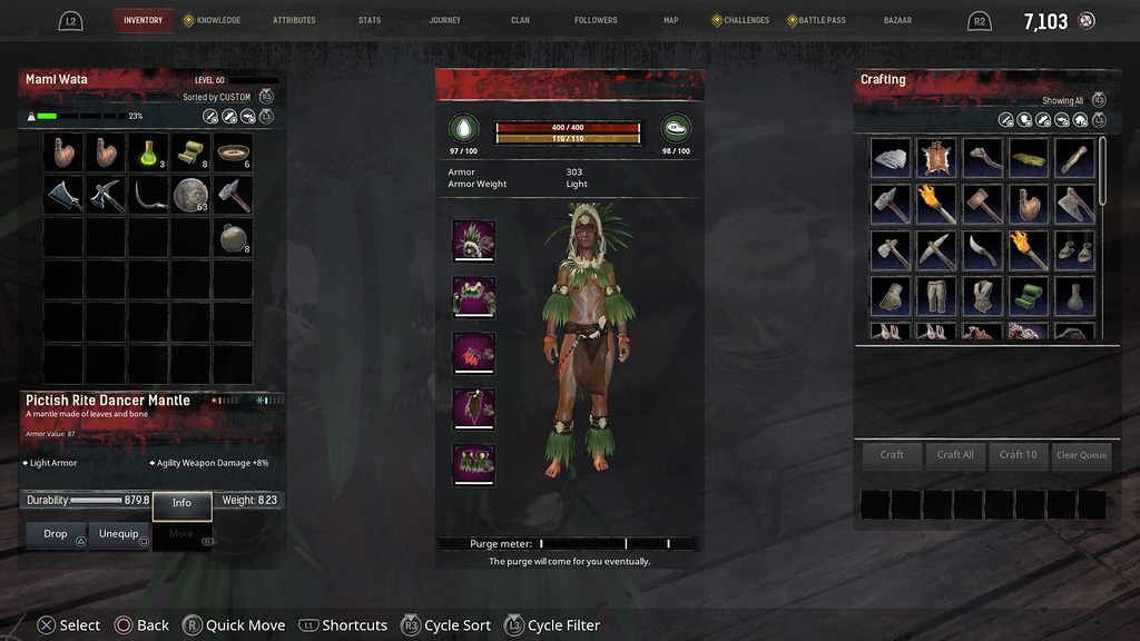 Unable To Dye Pictish Rite Dancer Armour - PlayStation Bug Reports - Funcom Forums