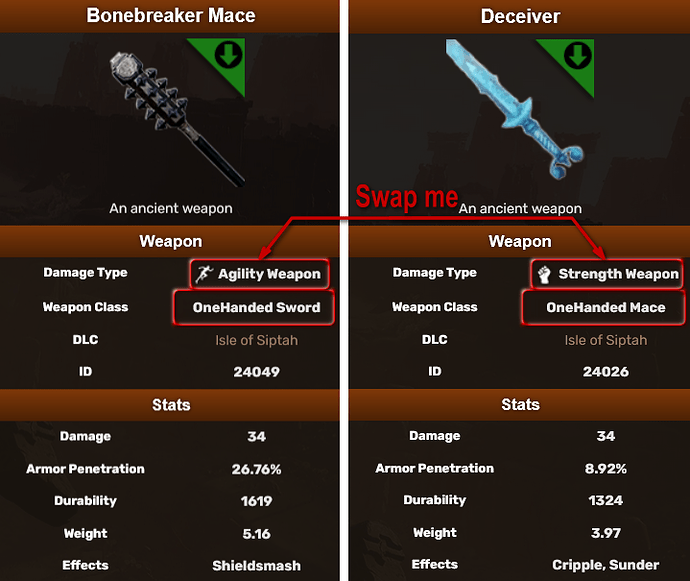 BUG | Bonebreaker Mace / Deceiver - PC Bug Reports - Funcom Forums