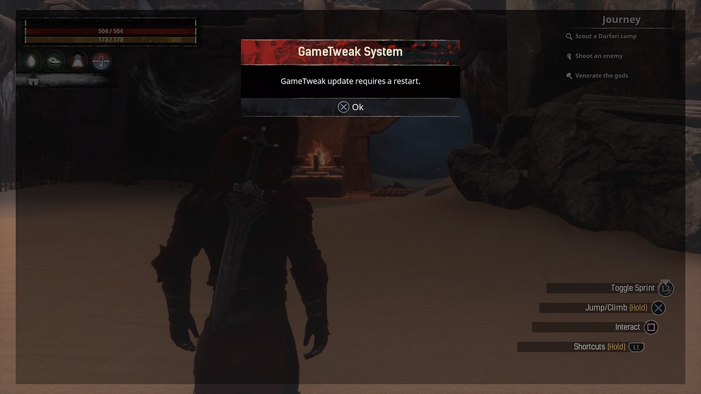 Screen message? - PlayStation Discussion - Funcom Forums