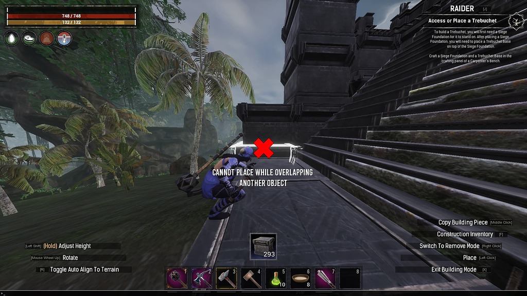 BETA - Stairs and ramps prevent placement of foundations in front at same level - Public Beta ...