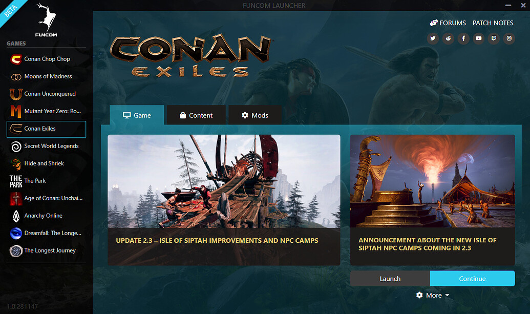 Funcom Launcher is live (2021-03-24) - PC Discussion - Funcom Forums