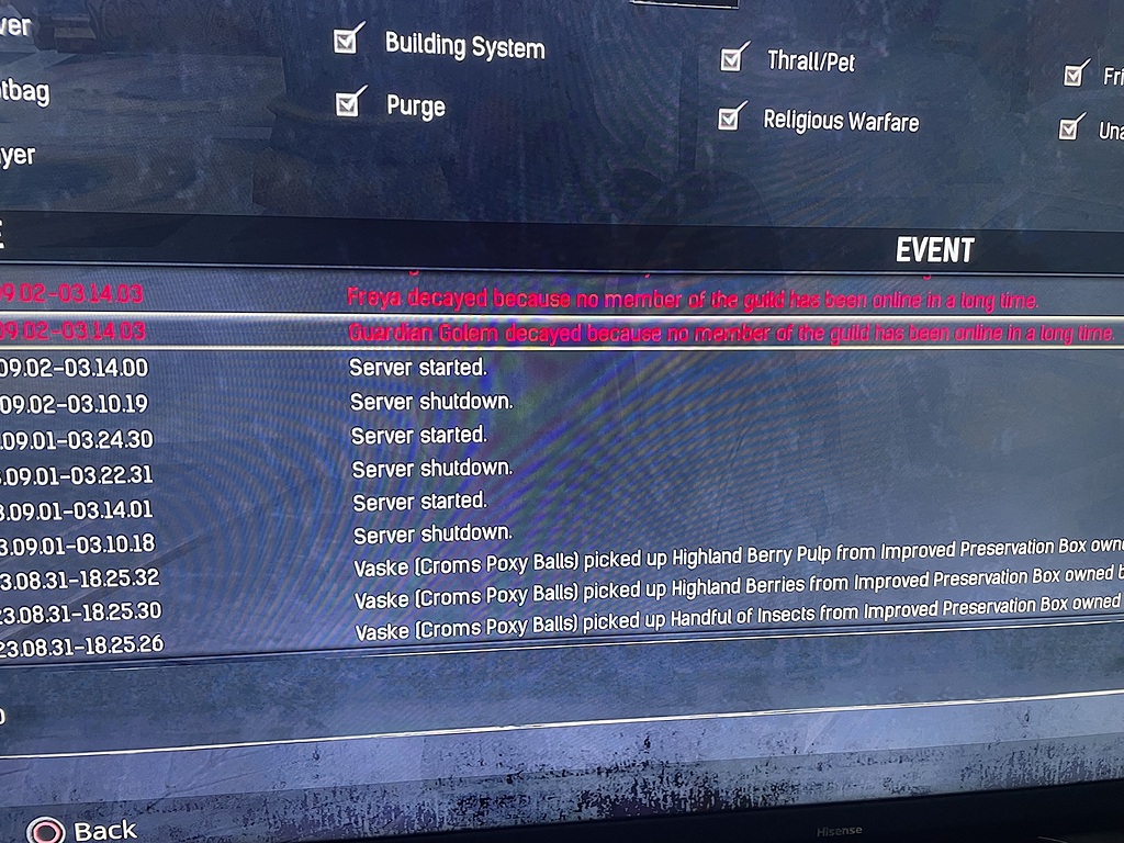 All active thralls decayed - PlayStation Bug Reports - Funcom Forums