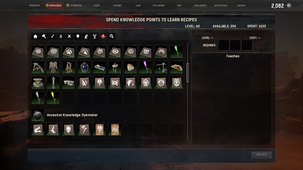 Wrong links of Floorsprays and Wall Paints in Ancestral Knowledge - PC Bug Reports - Funcom Forums