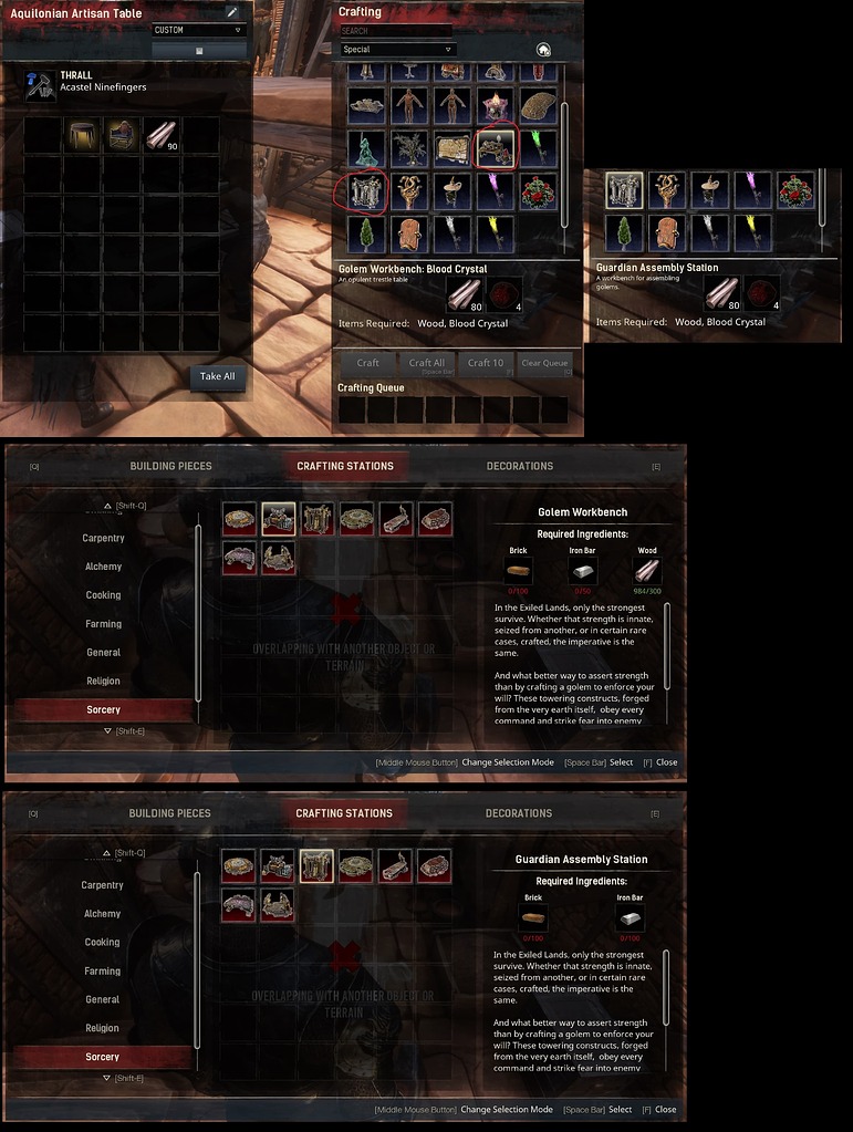 Bug Report: AoS Ch3 Battle Pass Golem Stations Have Wrong Source and Costs (Age of Sorcery Ch3 ...