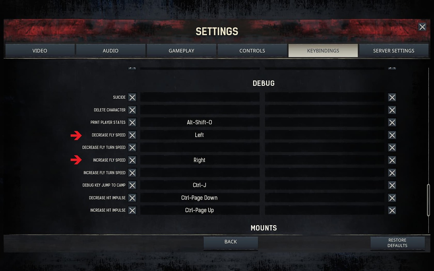 Admin mode fly speed - Players Helping Players - Funcom Forums