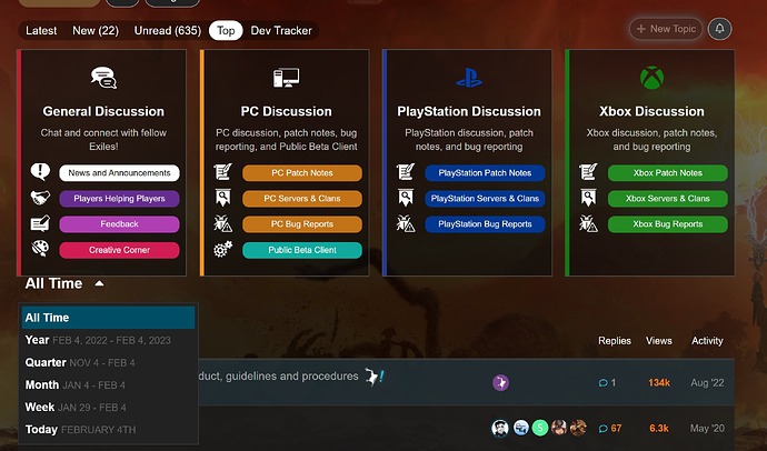 Tiny forum layout bug - Feedback - Funcom Forums