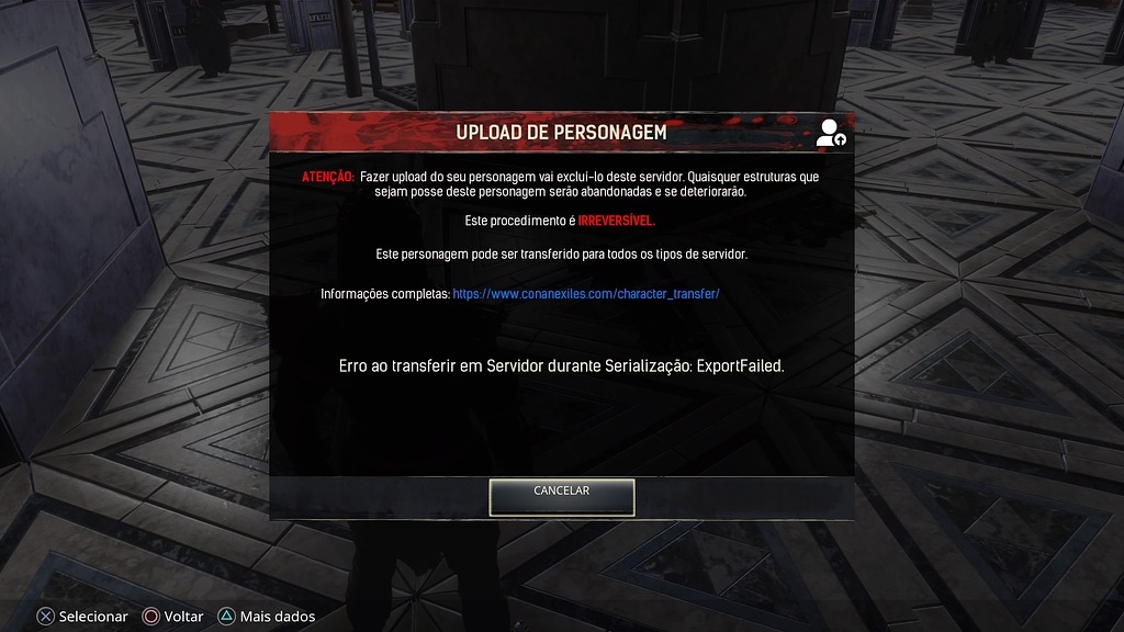 Error transferring character - PlayStation Bug Reports - Funcom Forums