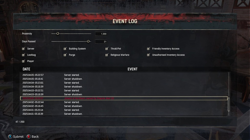 Worker Thrall died with no expaination - Xbox Bug Reports - Funcom Forums