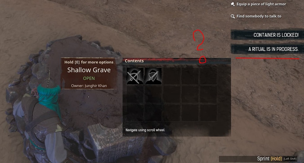 BUG : Shallow grave gets locked after summoning and stuck - Public Beta Client - Funcom Forums