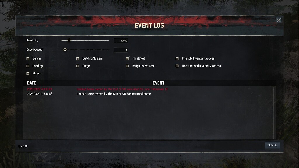 Crash to desktop horse killed by the thrall being drag on chains - PC Bug Reports - Funcom Forums