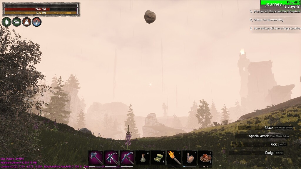 Rock floating in the air - PC Bug Reports - Funcom Forums