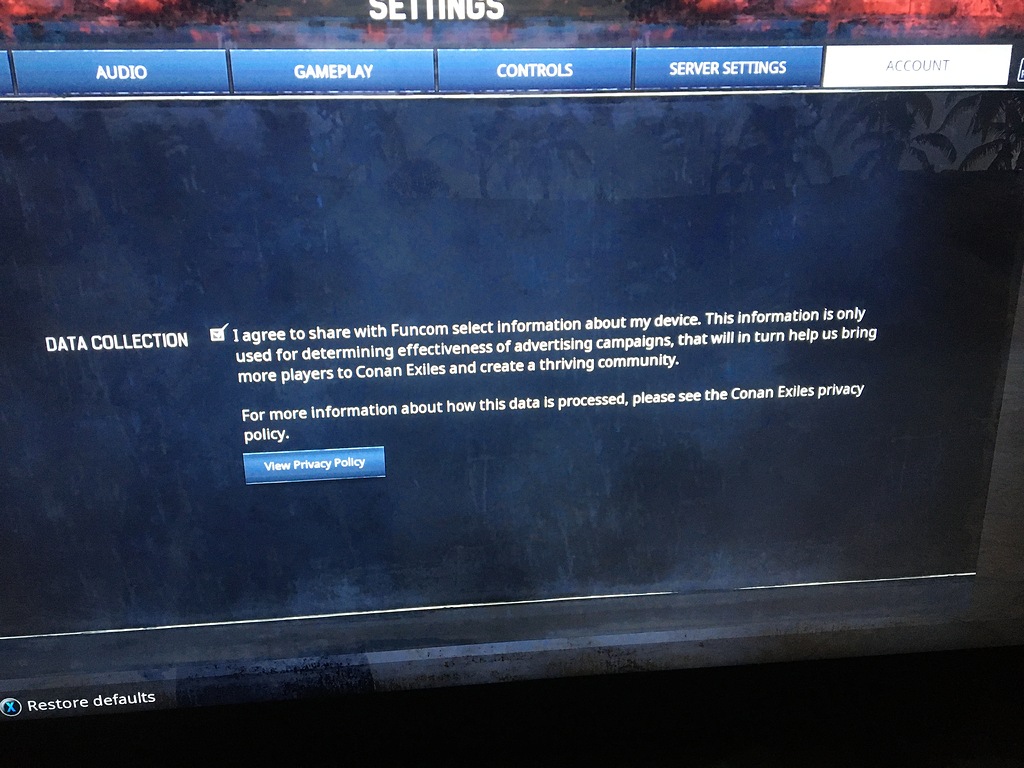 Warlord Armour, no option to enter email in game settings - Xbox Bug Reports - Funcom Forums