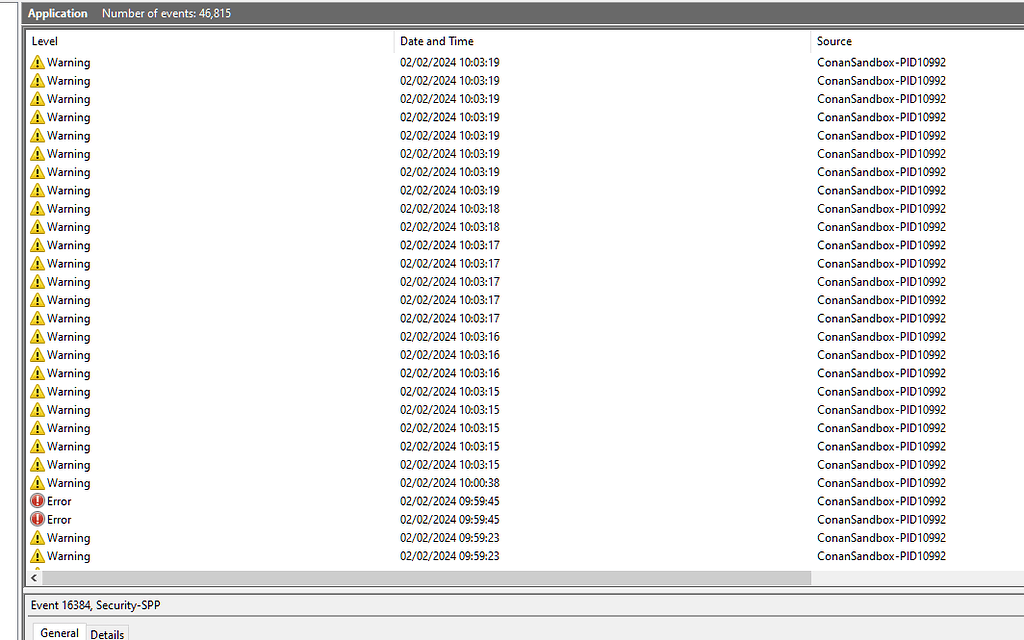 Windows Event Viewer log spam - PC Bug Reports - Funcom Forums Windows Event Viewer log spam - PC Bug Reports - Funcom Forums