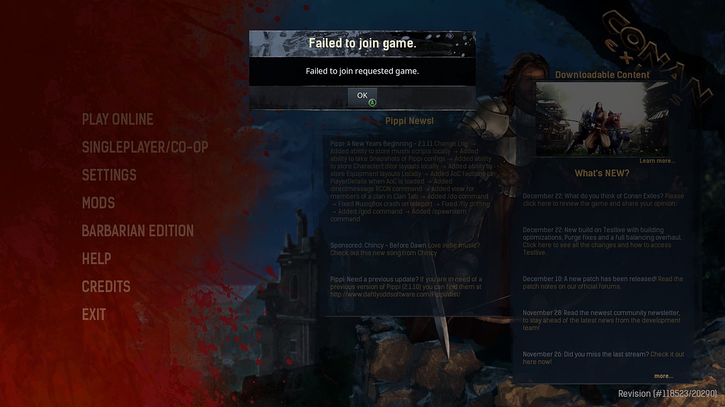 Login failed / Authentication failed - PC Discussion - Funcom Forums