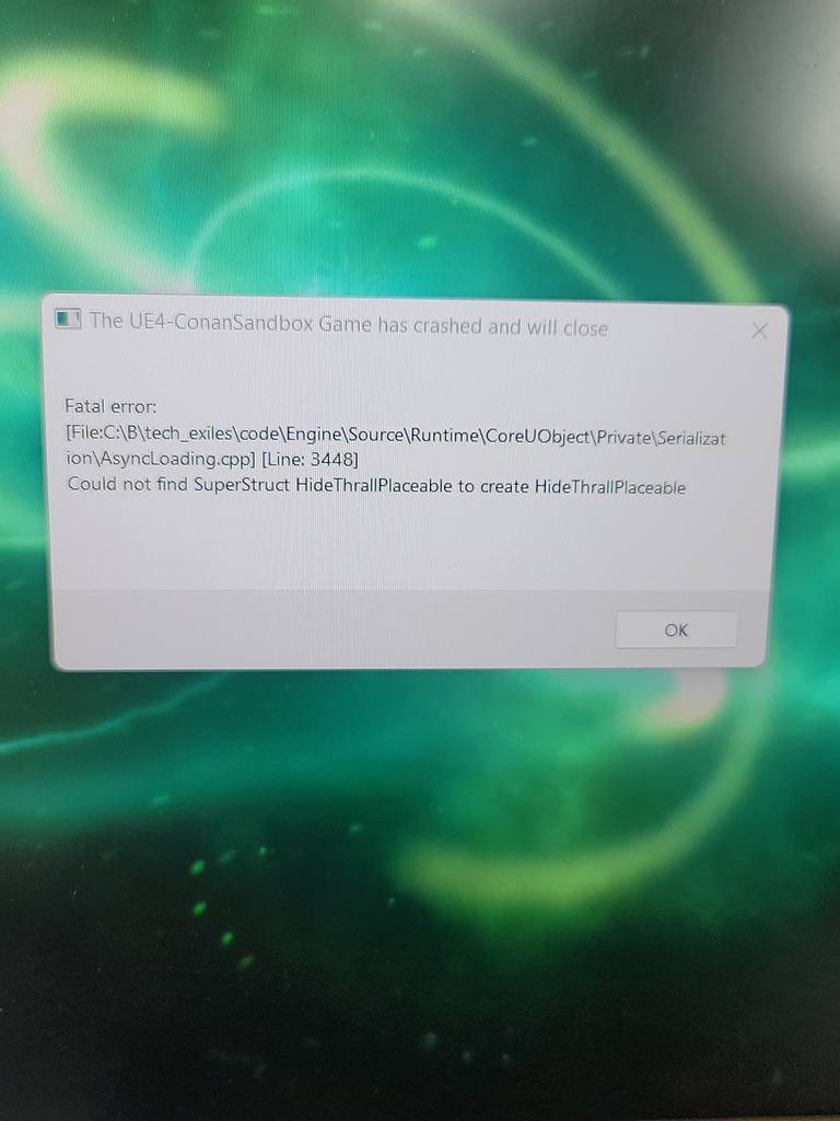 Getting Fatal Error but have no idea what it means - PC Discussion - Funcom Forums