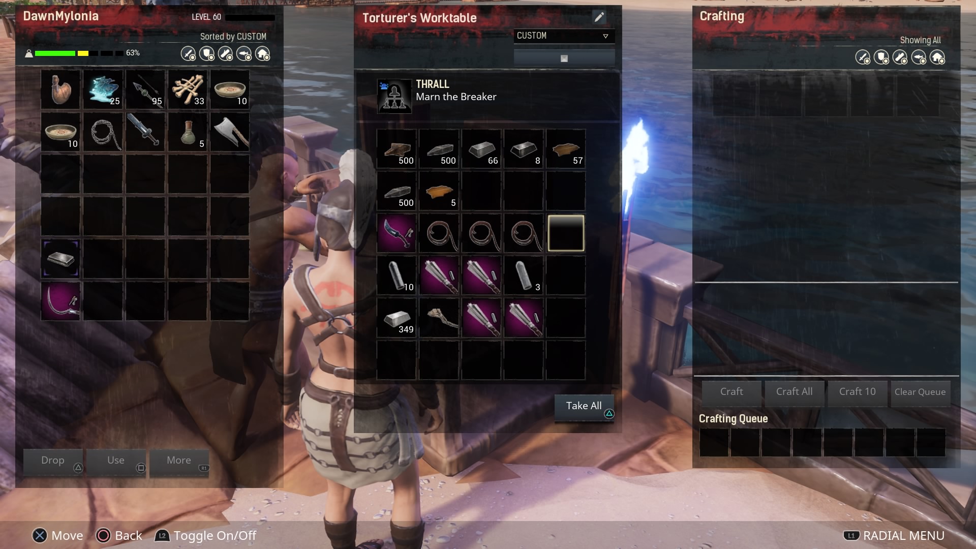 Torturers Table Not Showing Anything To Craft PlayStation Bug Reports Funcom Forums