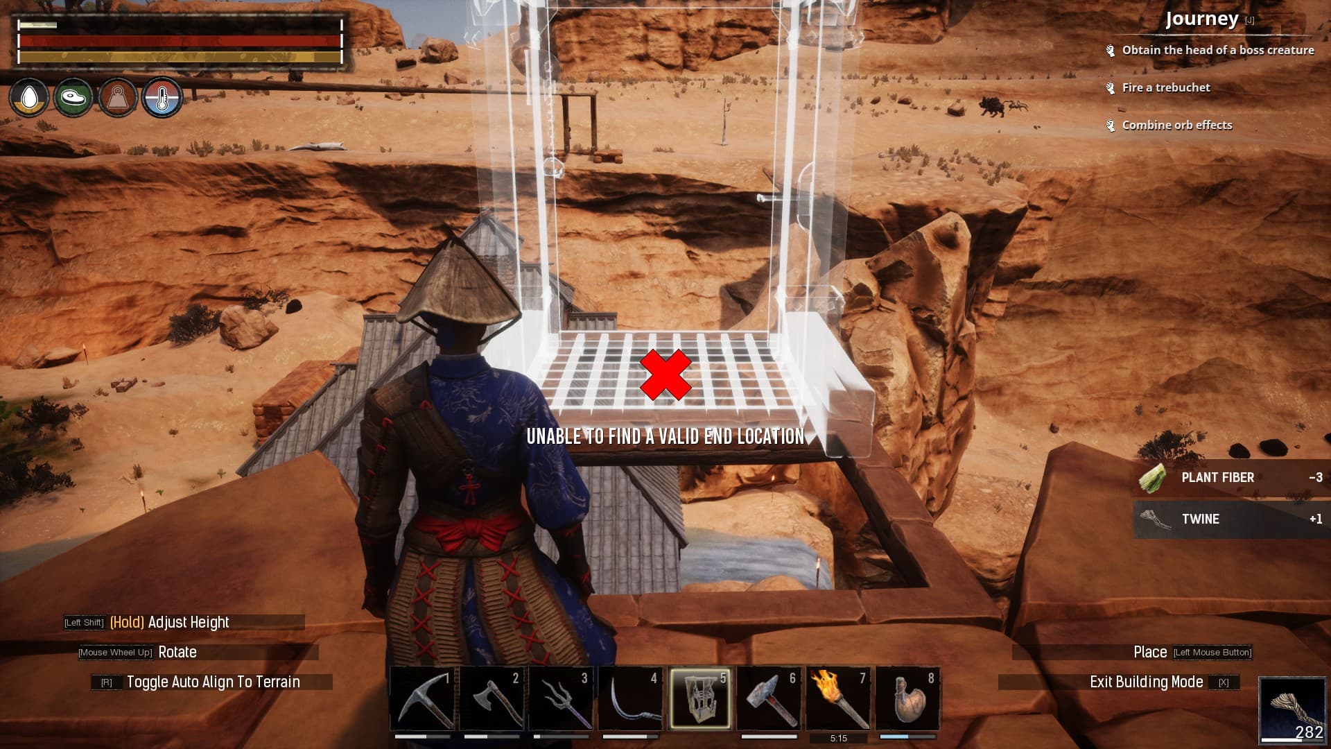 Can't build vertical elevator at specific location - PC Bug Reports - Funcom Forums