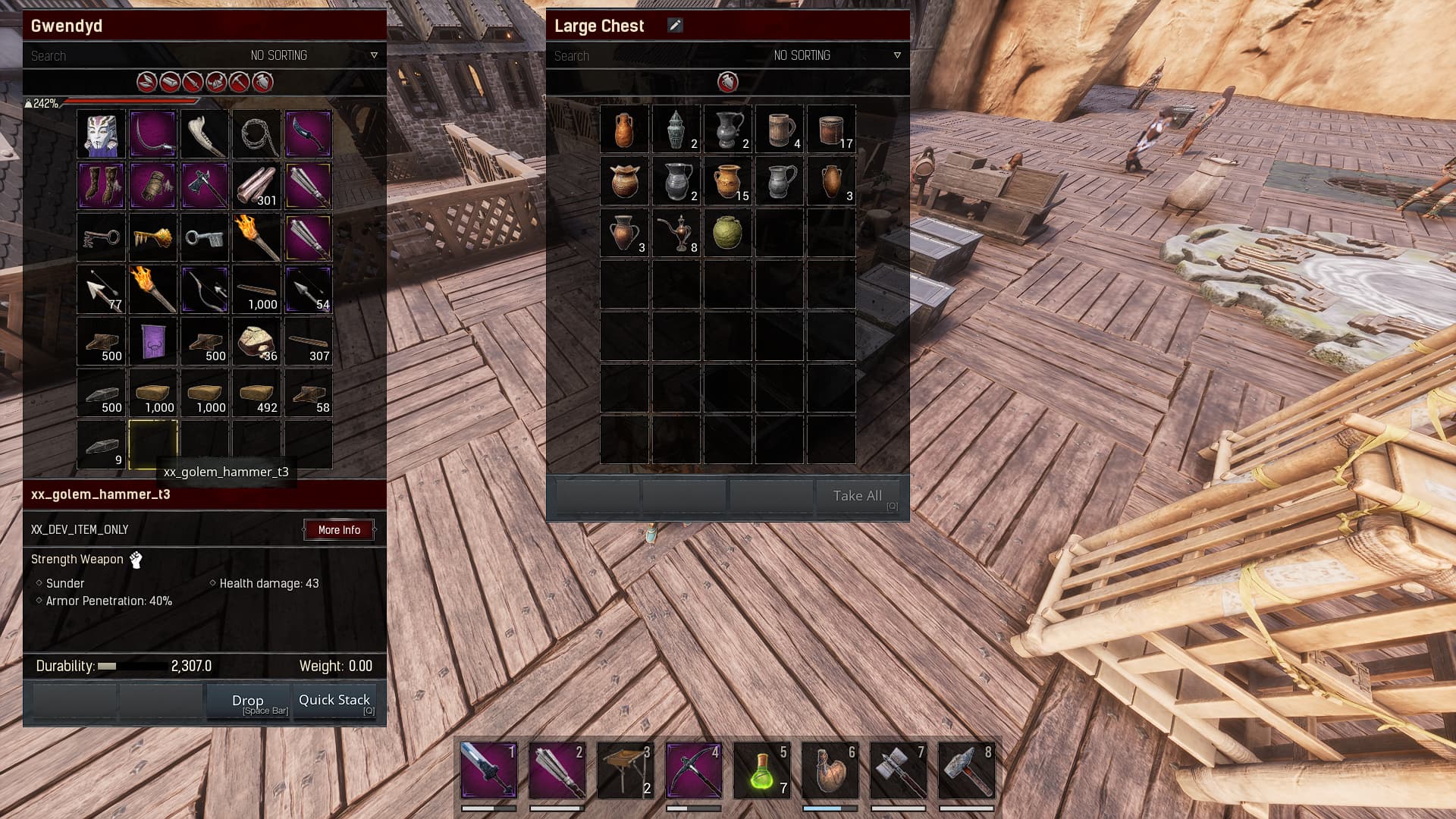 DEV objects in the inventory - PC Bug Reports - Funcom Forums