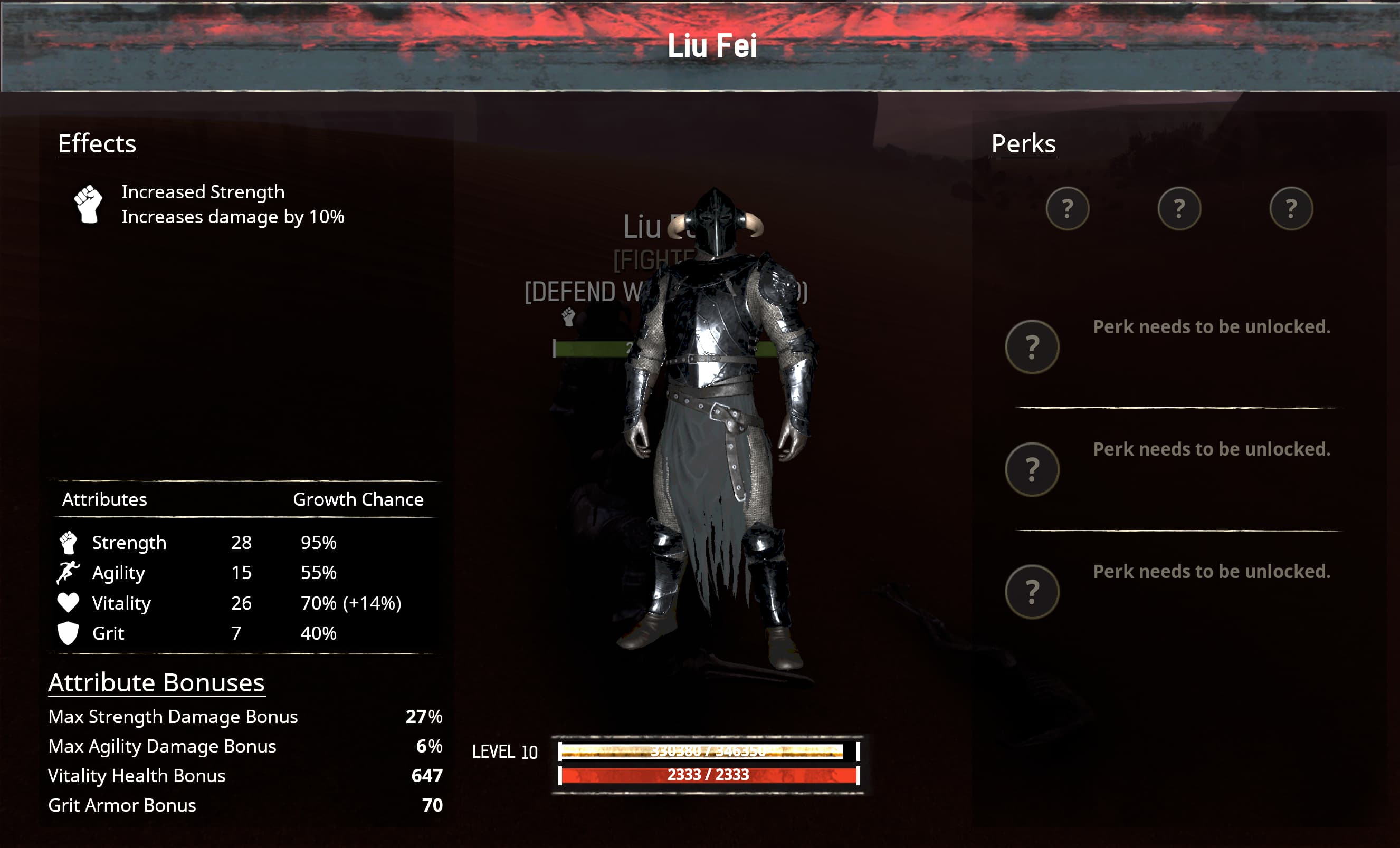 BETA - Liu Wen has no perks - Public Beta Client - Funcom Forums