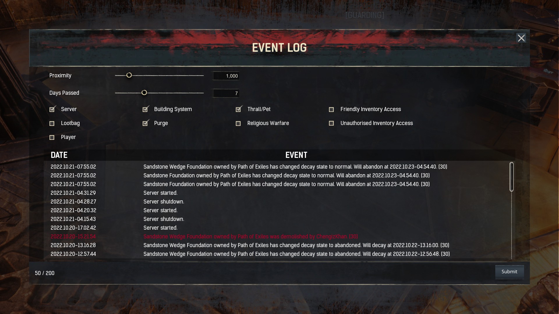 Portal diapers after server restart / Some figurine bugged - PC Bug Reports - Funcom Forums