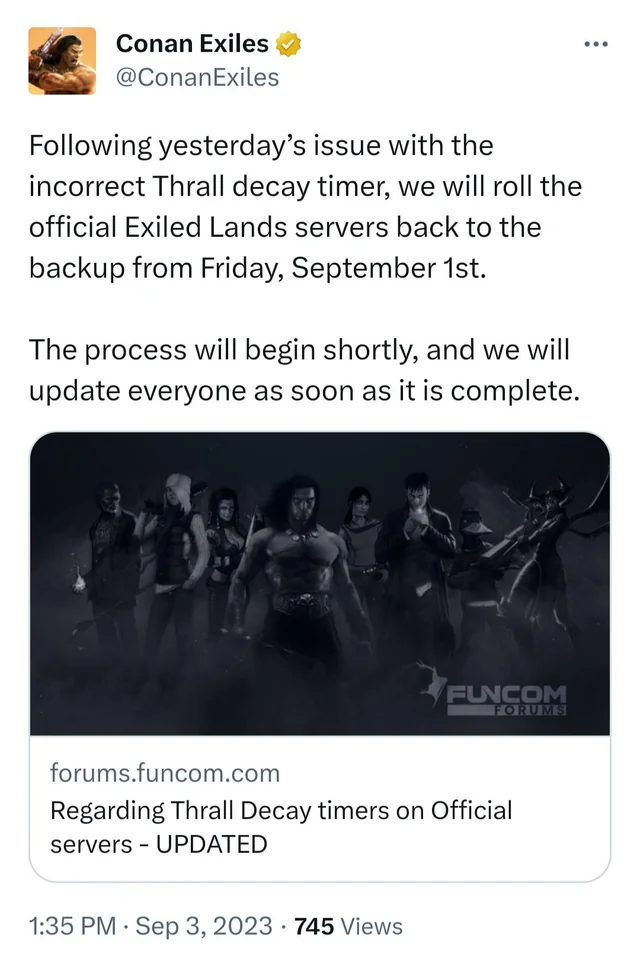 Regarding Thrall Decay timers on Official servers - UPDATED - Page 13 - News and Announcements ...
