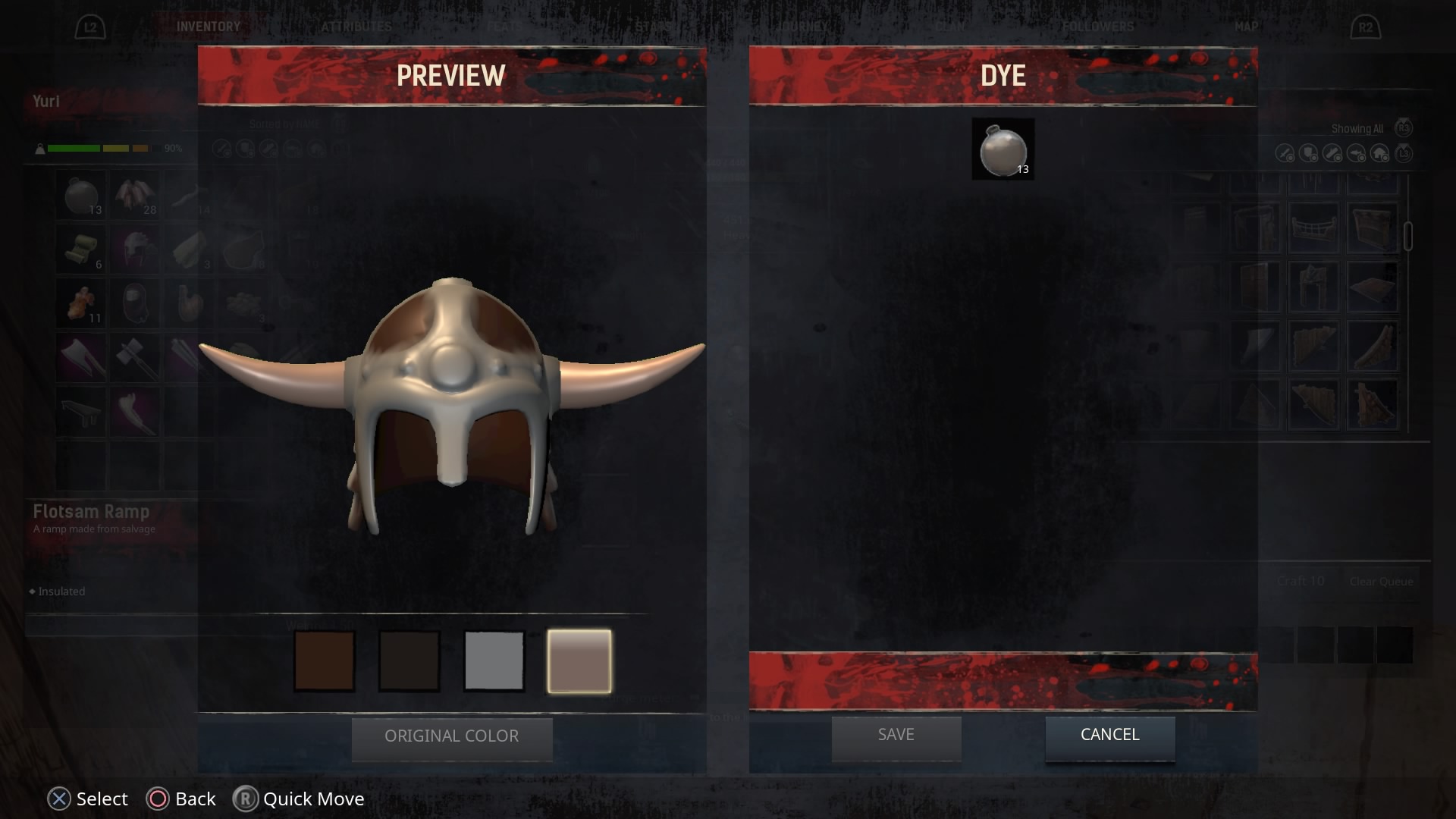 You can "dye" Flotsam Ramps - PlayStation Bug Reports - Funcom Forums